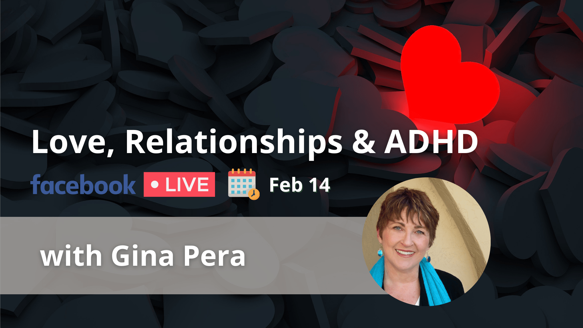 Love, Relationships & ADHD with Gina Pera | Facebook Live - CADDAC
